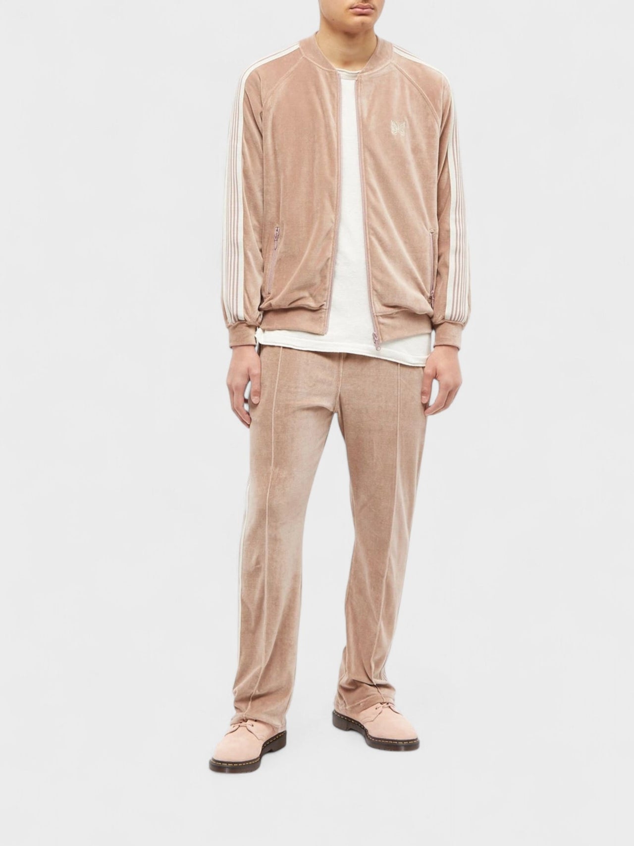 Needles Velour Track Jacket Old Rose now £125.00 at Supplied Fashion